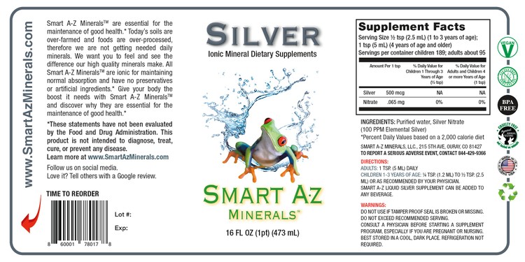 Silver Liquid Mineral Supplement | Smart AZ Minerals